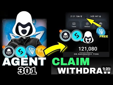 AGENT 301 $AGNT AIRDROP TOKEN CLAIM WITHDRAWAL & LISTING. AGENT 301 ...