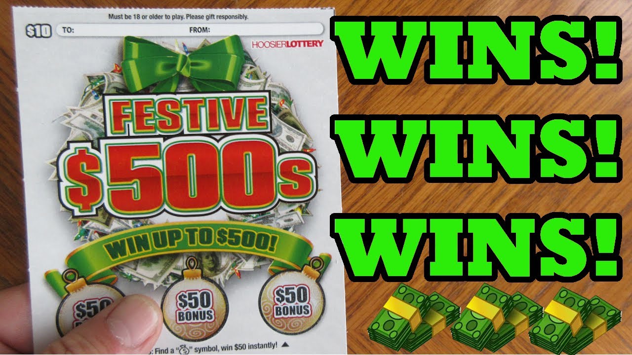 Festive First Wins!! New "Festive 500s" Lottery Ticket Scratch Offs ...