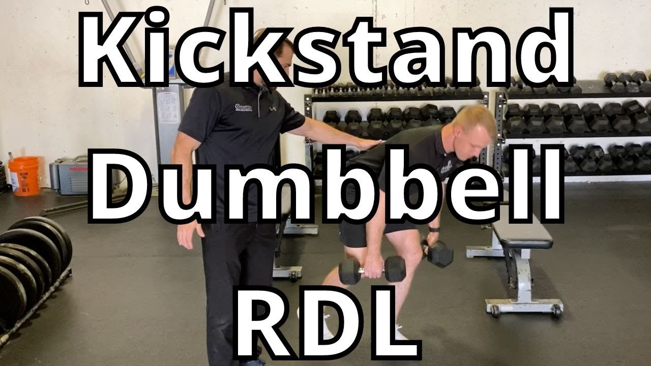 How to Perform a Kickstand Dumbbell Romanian Deadlift - YouTube
