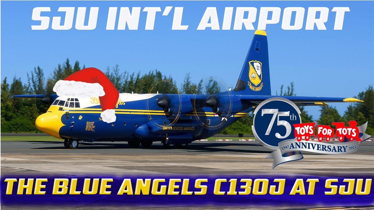 THE BLUE ANGELS ONCE AGAIN IN PUERTO RICO TOYS FOR TOTS FLIGHT. - YouTube