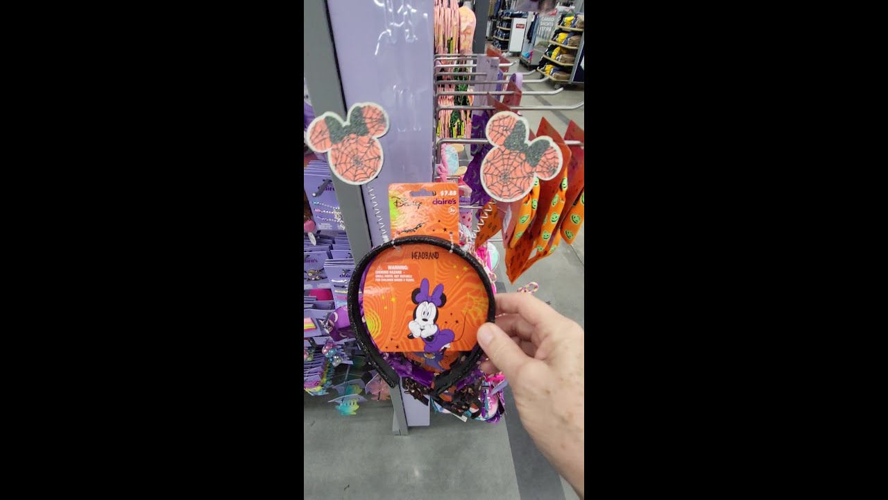 DISNEY HALLOWEEN - MICKEY MOUSE & MINNIE HEAD BAND EARRINGS NECKLACE ...