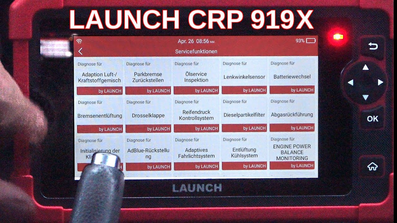 OBD Diagnose mit Launch CRP 919X - YouTube