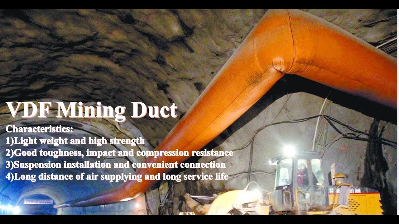 VDF Ventilation PVC Mining Ventilation Air Duct for Mining and ...