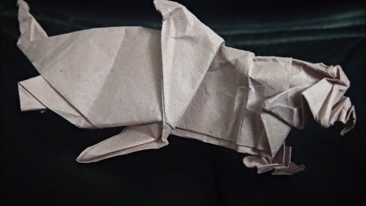 Origami Dunkleosteus by Tahmid Juyaher (Full tutorial) - YouTube