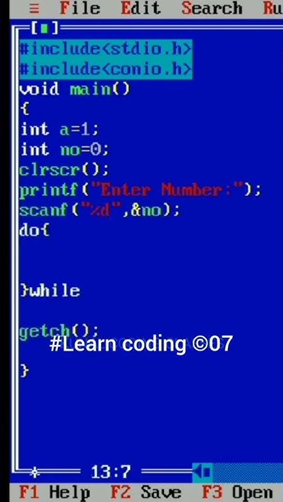 Print Any Number Table Using Do While Loop In C Programming Learn Coding ©07 Youtube