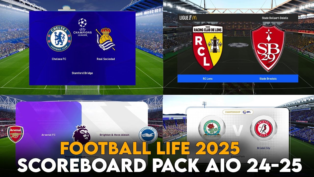 Football Life 2025 - Scoreboard Pack AIO 2024 2025 - YouTube
