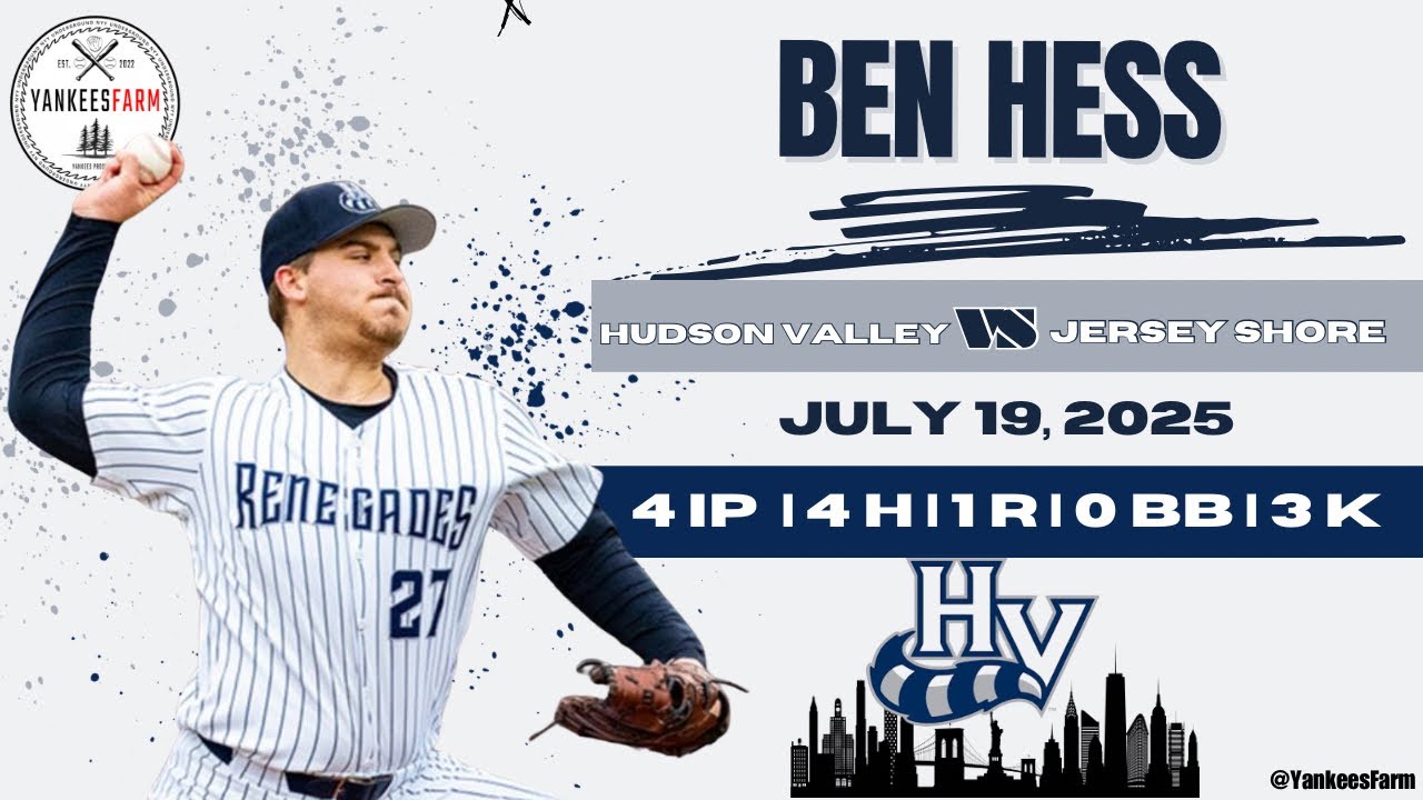 Ben Hess Vs. Jersey Shore Blue Claws 7/19/25 - YouTube