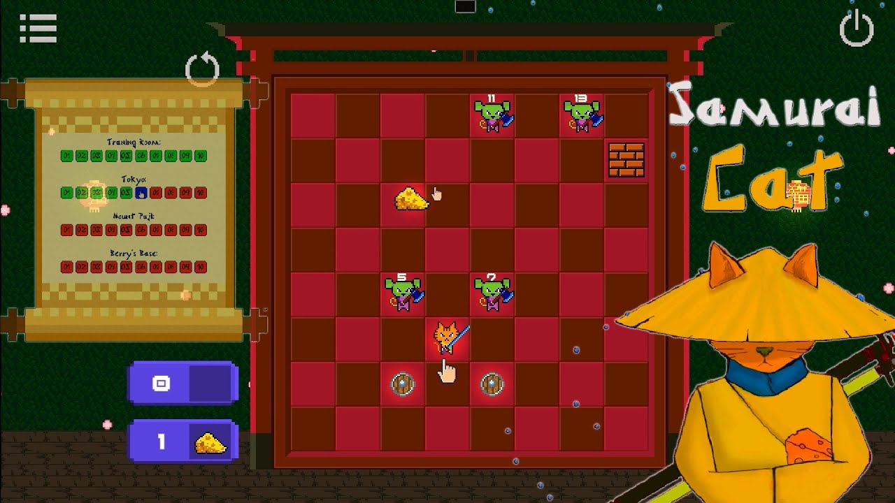 Samurai Cat - Gameplay [Casual Puzzle for the whole family] - YouTube