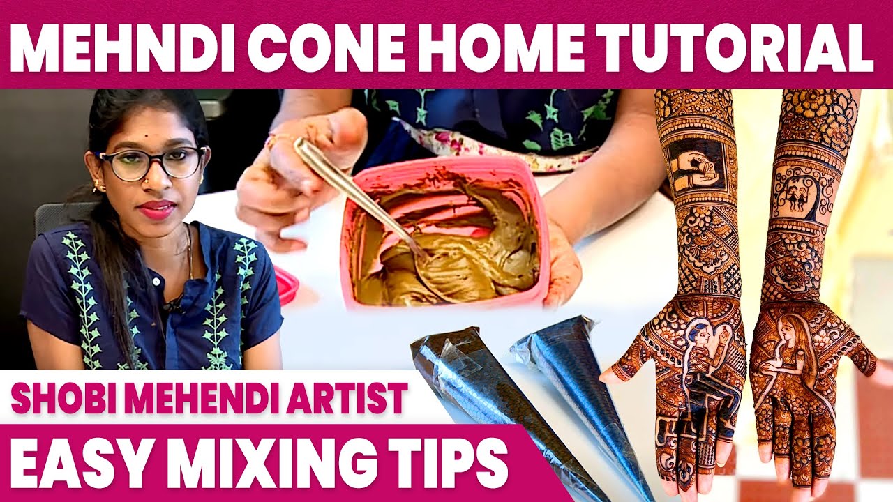 வீட்டிலேயே Mehndi Cone செய்வது சுலபம்! | Mehndi Cone Making Tutorial ...