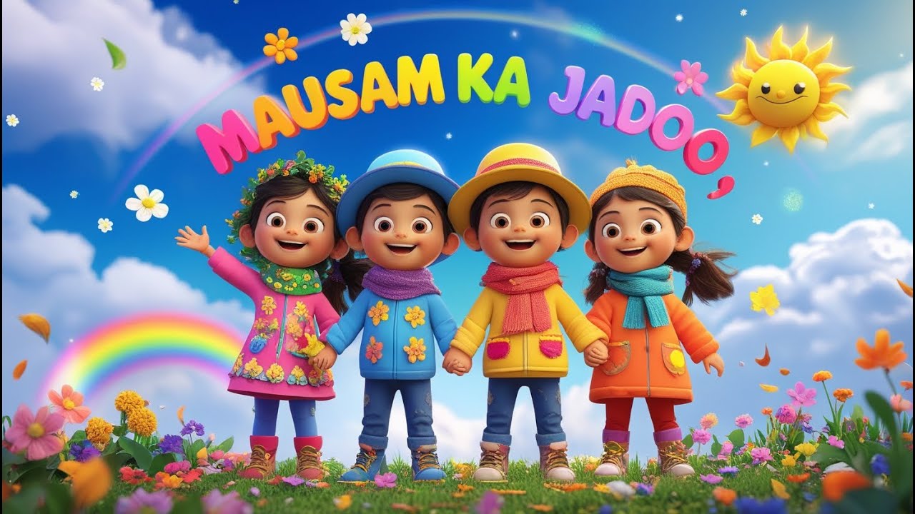 Weather Wonder Song Fun Learning for Kids | मौसम का जादू - बच्चों के ...