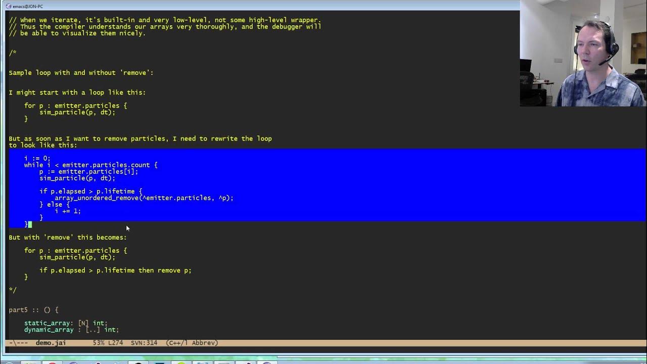 Demo: Iteration and arrays, uninitialized values, enums - YouTube