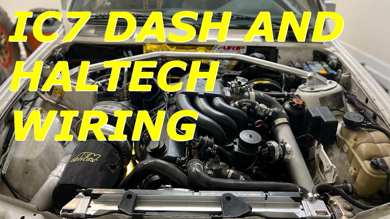 Turbo BMW Haltech Goodies. HiTech 80s Machine #haltech #bmw #ic-7 - YouTube