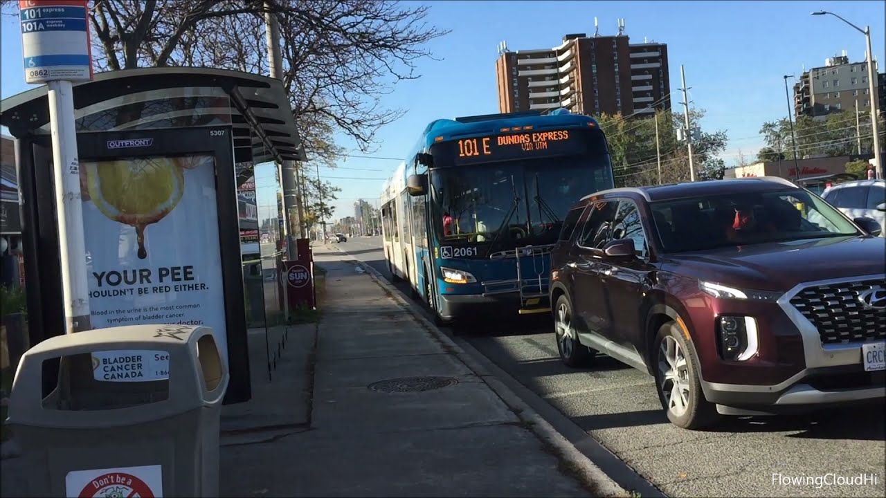 Ride Mississauga Bus Miway 2061 Route 101 : Dixie Road Eastbound TO ...