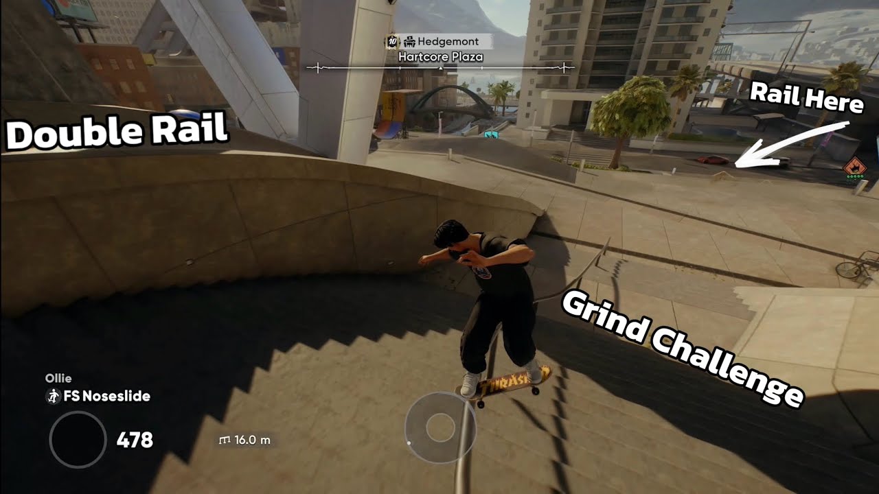 Double Rail Grind Challenge in Skate 4!! - YouTube