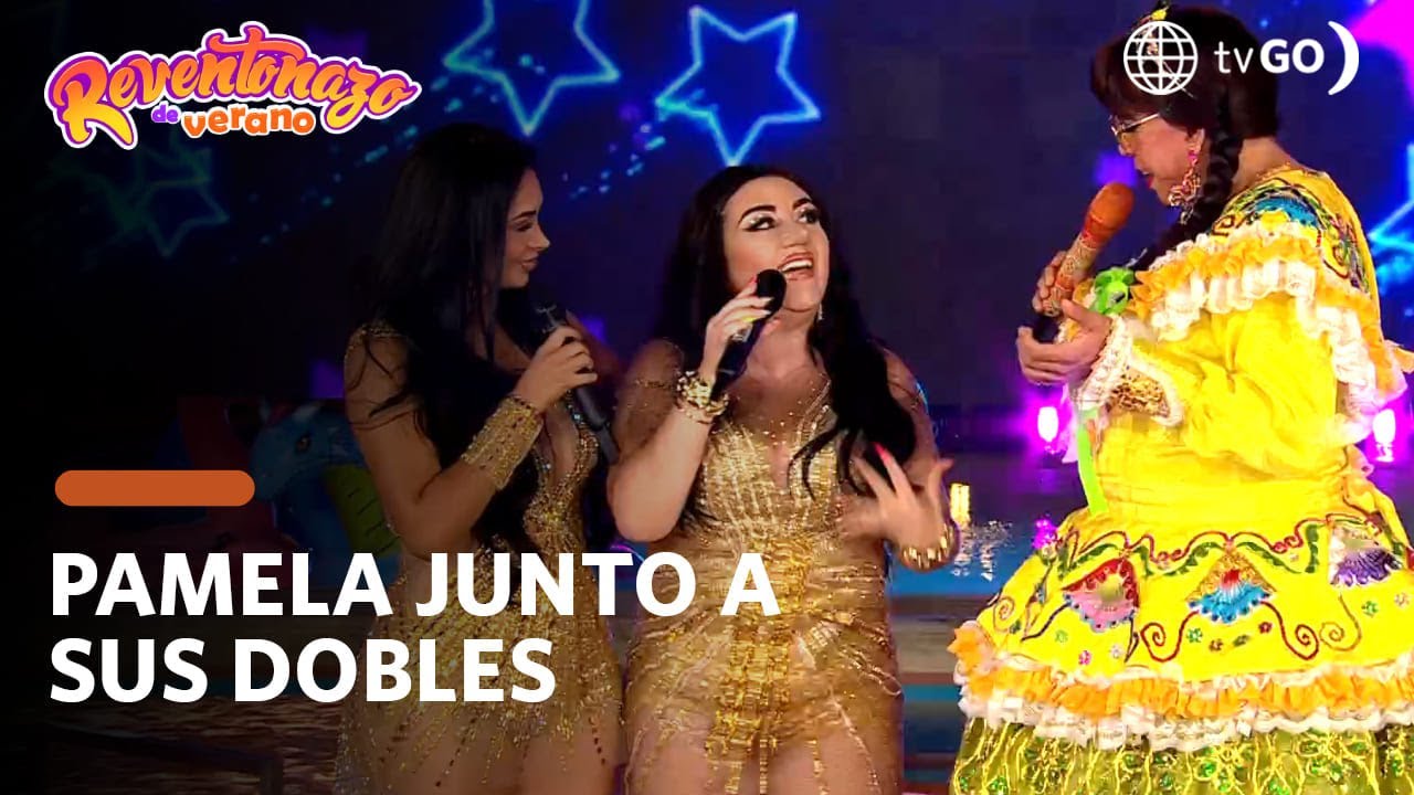 El Reventonazo de Verano: Pamela Franco y las chicas de su orqueta conocieron a sus dobles (HOY ...