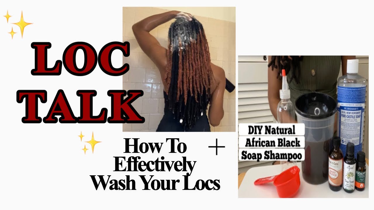 How to Wash Your Locs (Effectively) + DIY Natural Loc Shampoo - YouTube