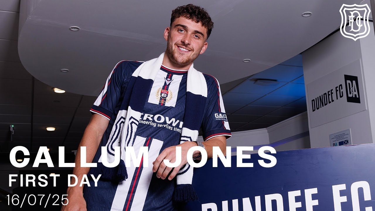 Callum Jones' First Day at Dundee FC | 16/07/25 - YouTube