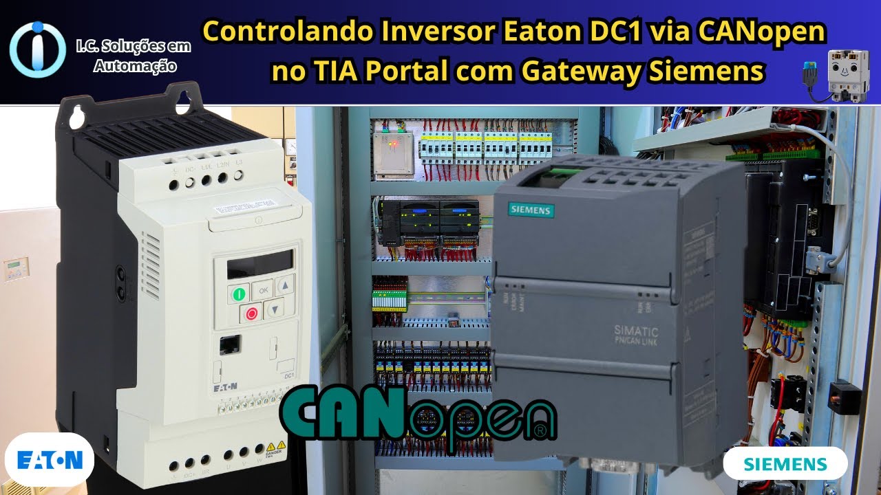 Controlando Inversor Eaton DC1 via CANopen no TIA Portal com Gateway ...