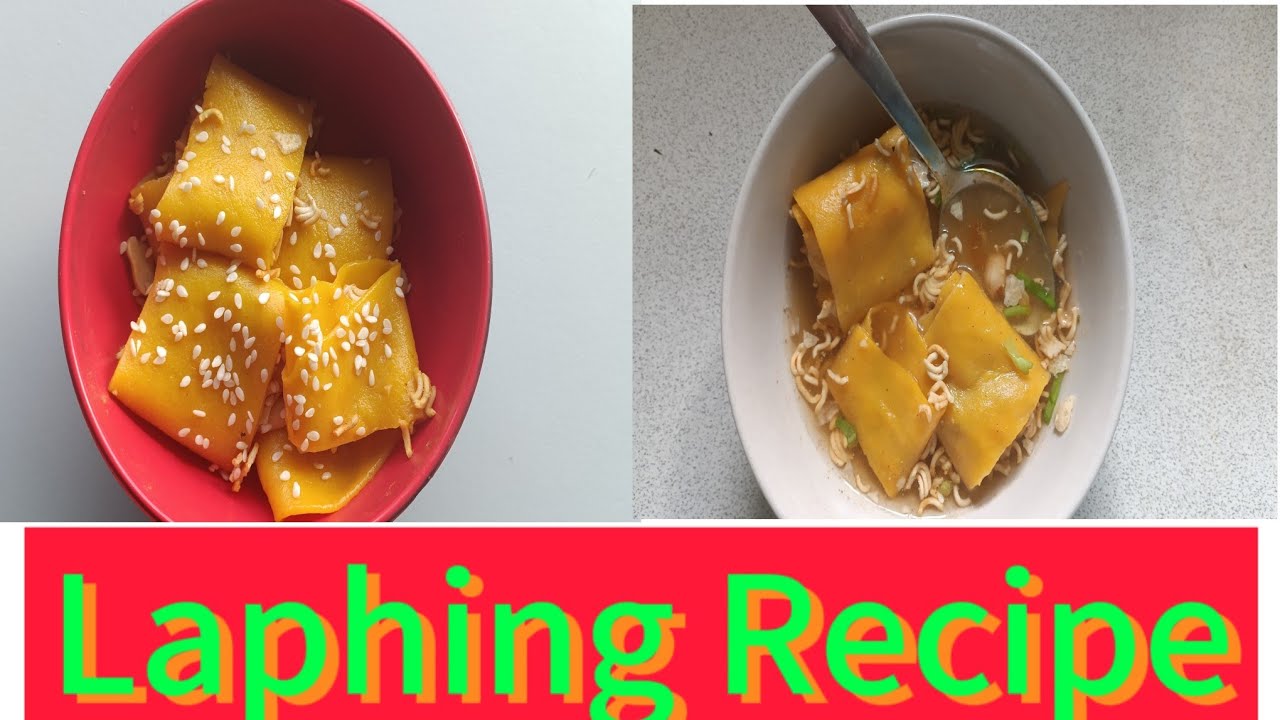 How to make easy Laphing Recipe| Yellow Tibetan Laphing| Street food in ...