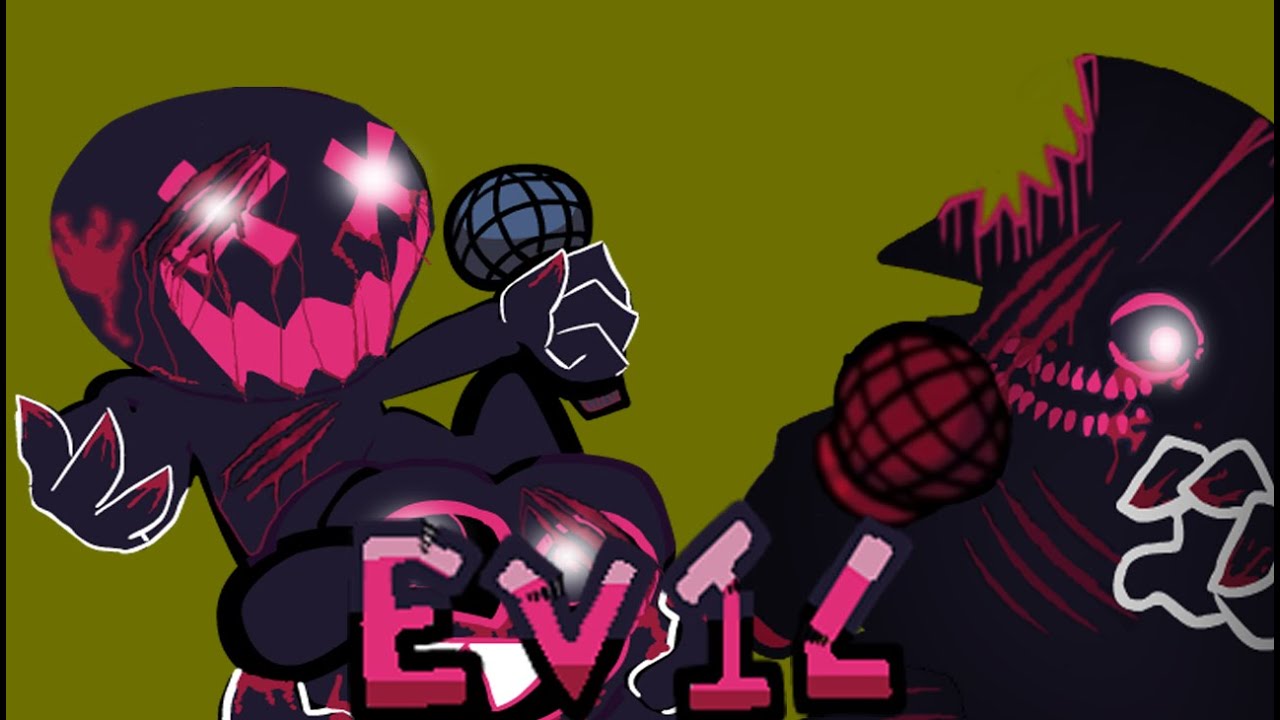 Friday night funkin' mod Evil Broken boyfriend Vs Evil Broken Skid n ...