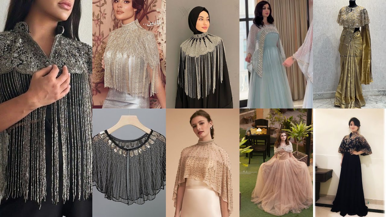 Cape Shawl/Handmade Cape Shawl/Party Wear Dres/Top Stylish Cap Style ...