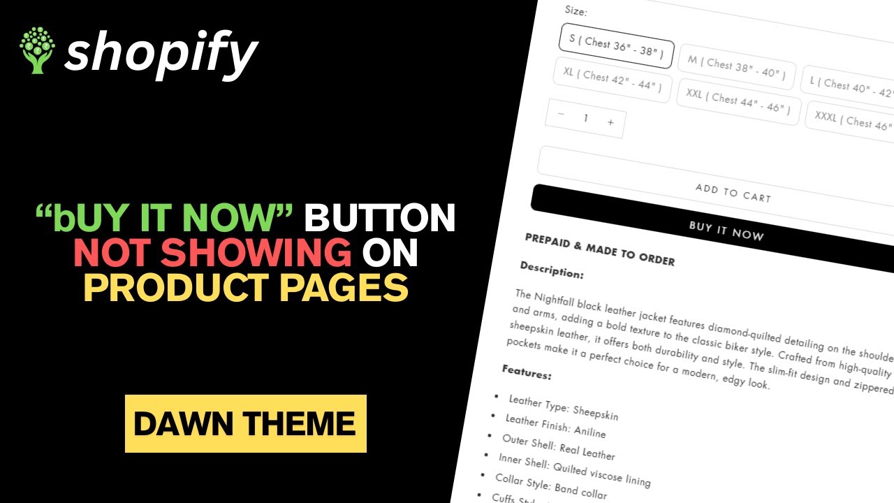 How to Fix Missing 'Buy it now' Button on Product Pages in Shopify ...