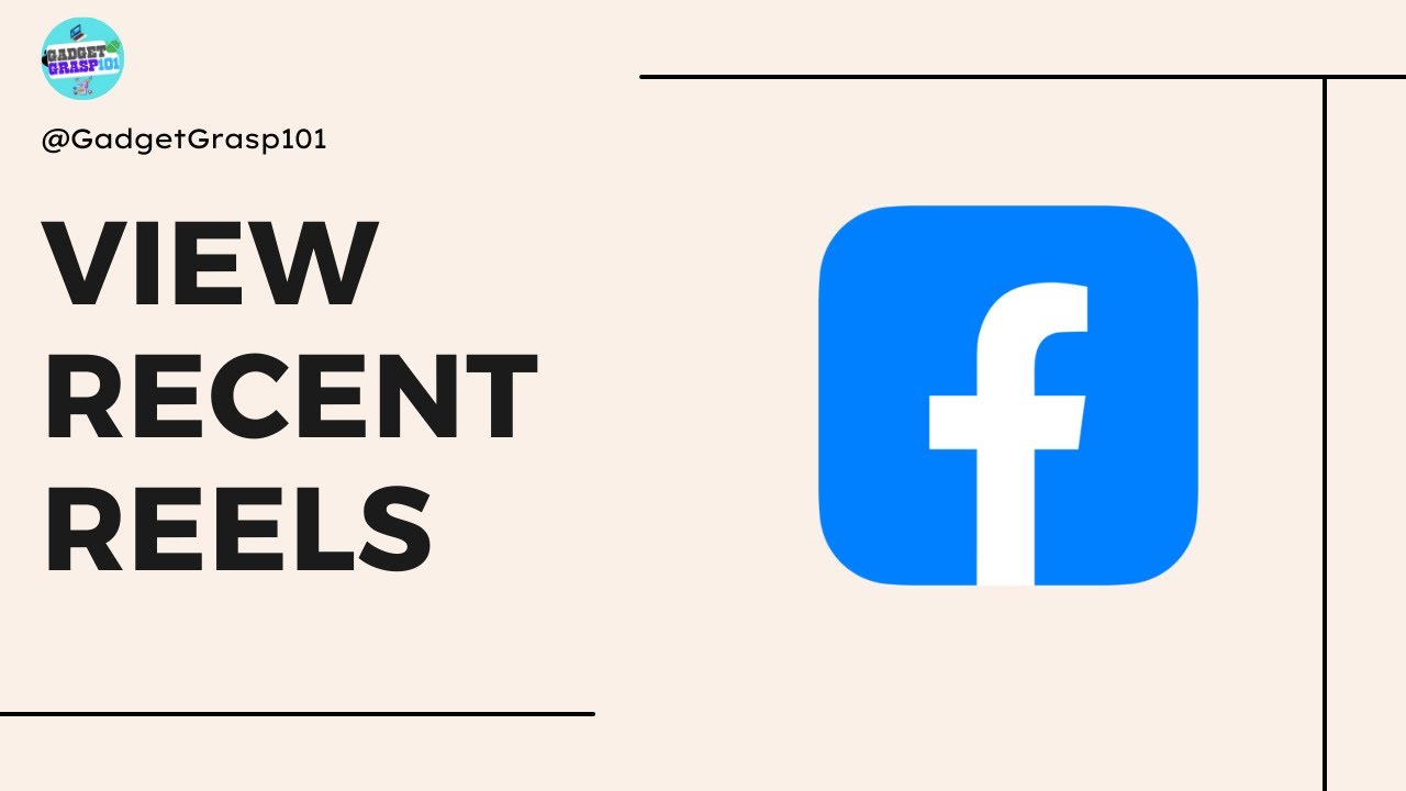 How to View Recently Watched Reels on Facebook - YouTube