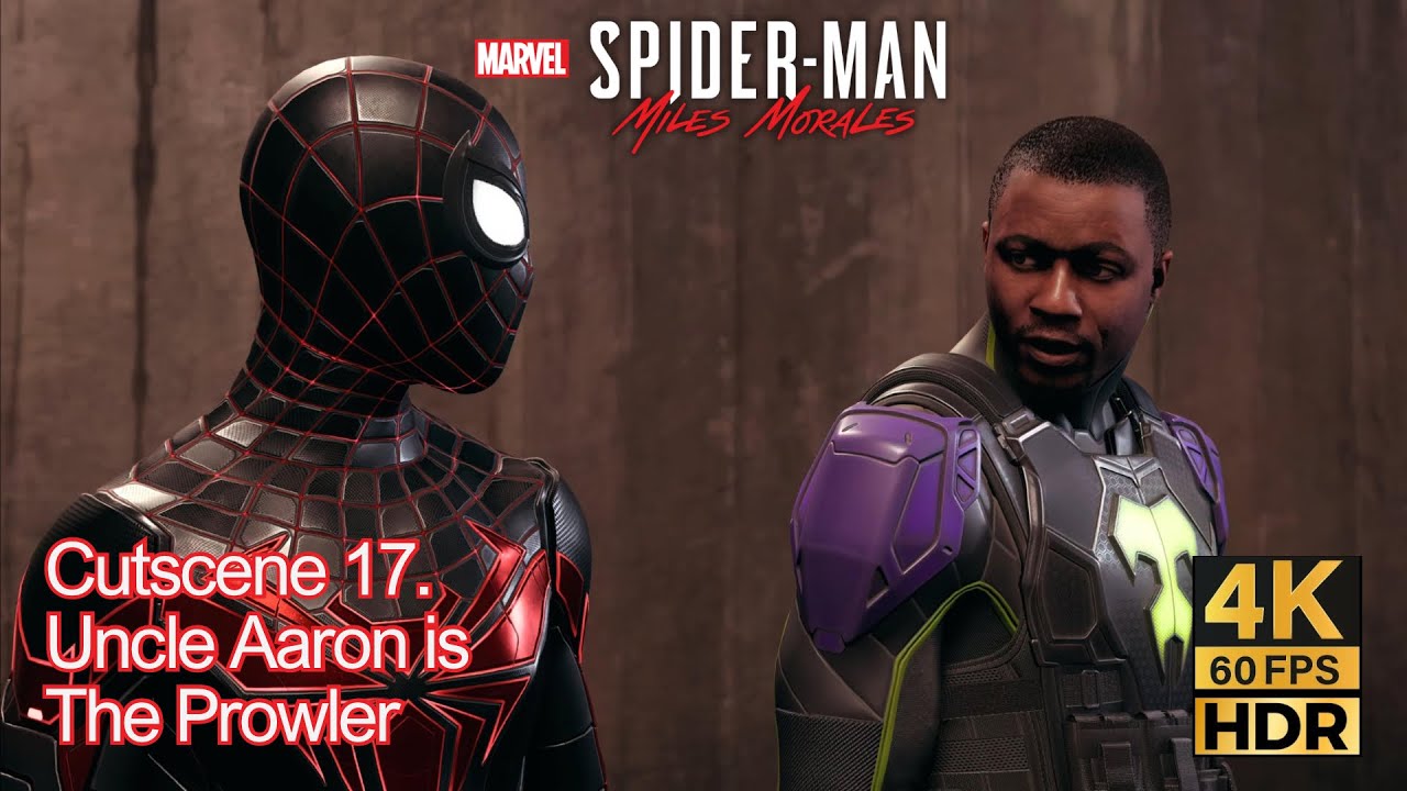 Uncle Aaron is The Prowler Cutscene 17. Marvel's Spider-Man Miles ...