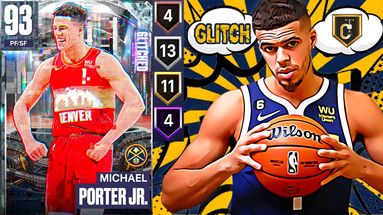 GLITCHED DIAMOND MICHAEL PORTER JR GAMEPLAY! MPJ IS A TWO WAY MONSTER ...