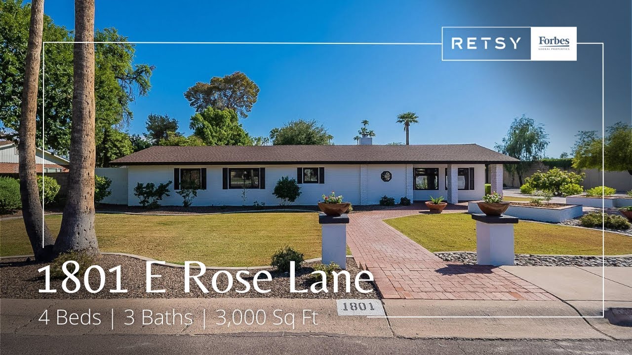 1801 E Rose Lane | Home for Sale in Phoenix, AZ | RETSY - YouTube