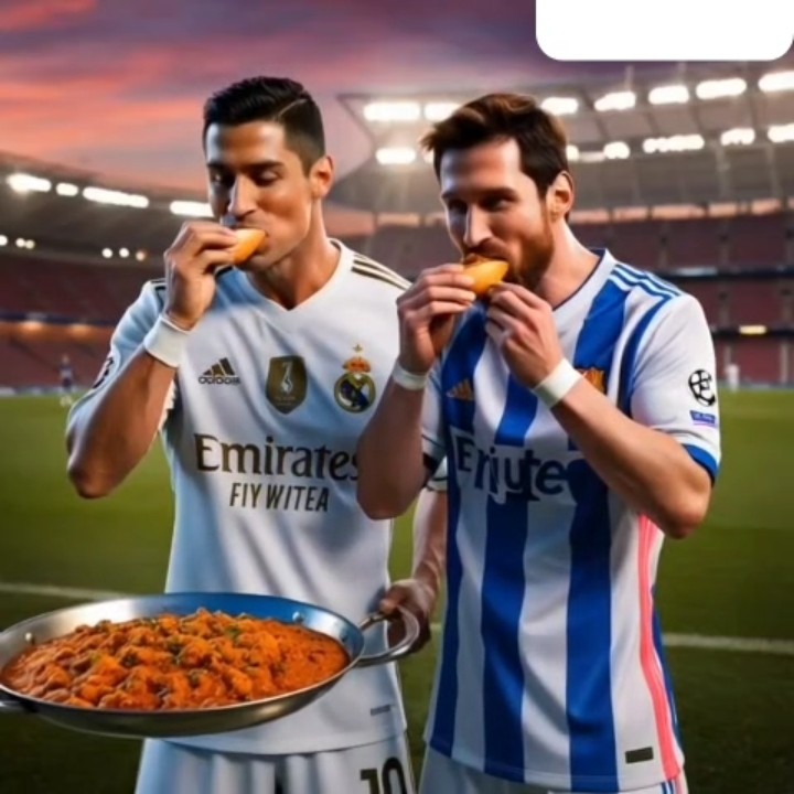 Ronaldo and Messi eating the source 🫠🫠🤘🤫🤘🤘🤘💯💯... #ronaldomessi #ronaldo ...