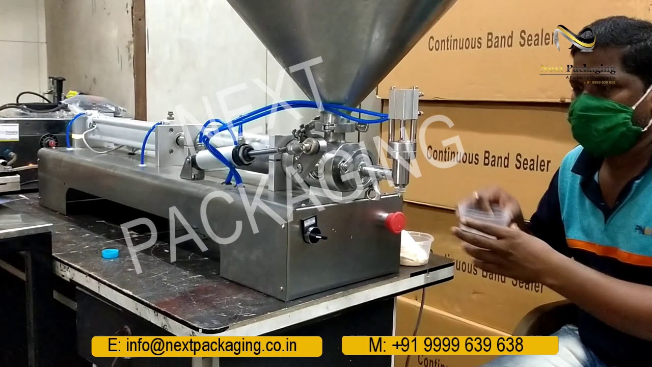 CREAM CHEESE FILLING MACHINE - 10 Grm - 1000 grm - YouTube