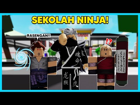 MIPAN & ZUZUZU Ikut Sekolah Ninja! Bisa Menghilang Dan Parkour (Brookhaven) - Roblox