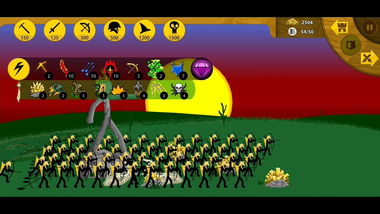 Stick war Legacy Gameplay| Stick War 54 Archer Fight with Cruise| SRJ ...