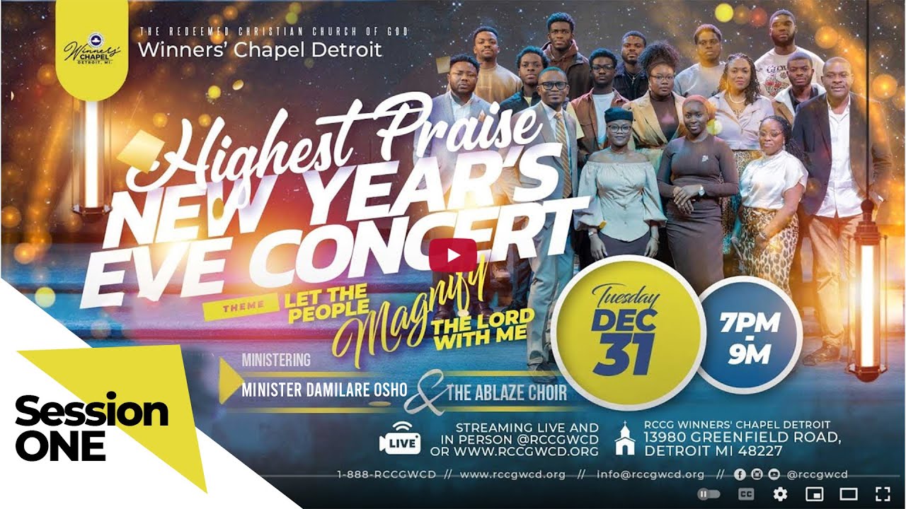 RCCG Winners' Chapel || Crossover Service with Minister Damilare Osho ...