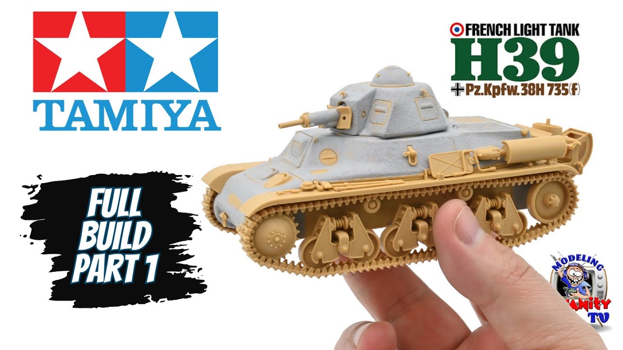 Tamiya French Light Tank H39 Full Build Part 1 - YouTube