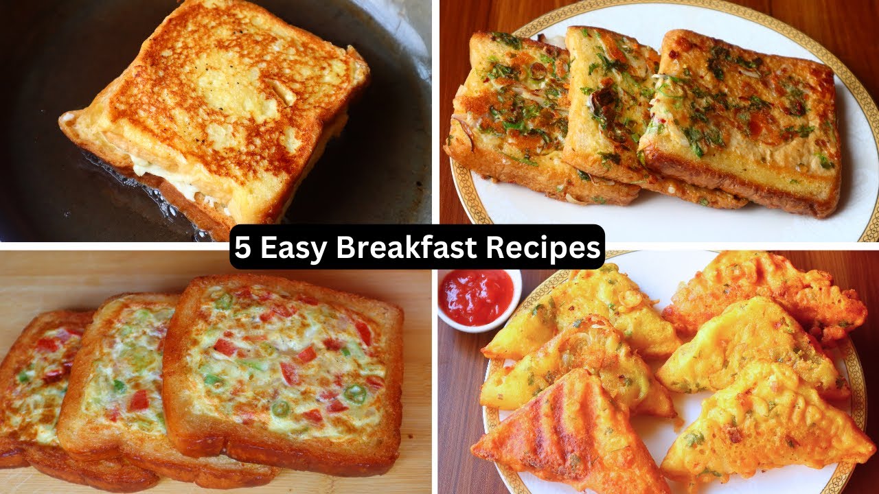 5 Instant Breakfast recipes | Quick & Healthy Breakfast Ideas | Bread ...