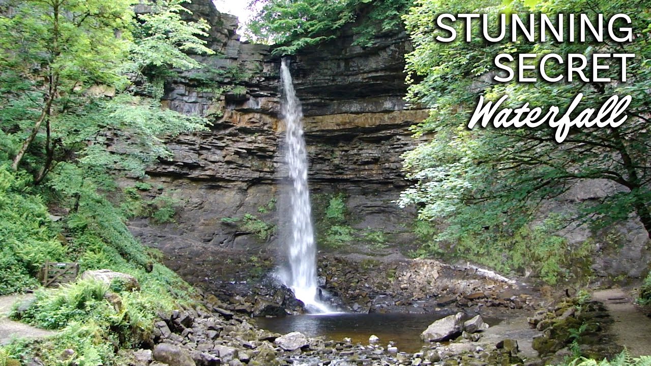 Stunning Secret Waterfall | Sounds of an Awesome Natural Water Cascade ...