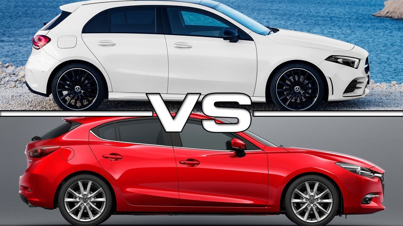 2019 Mercedes A-Class vs 2018 Mazda 3 - YouTube