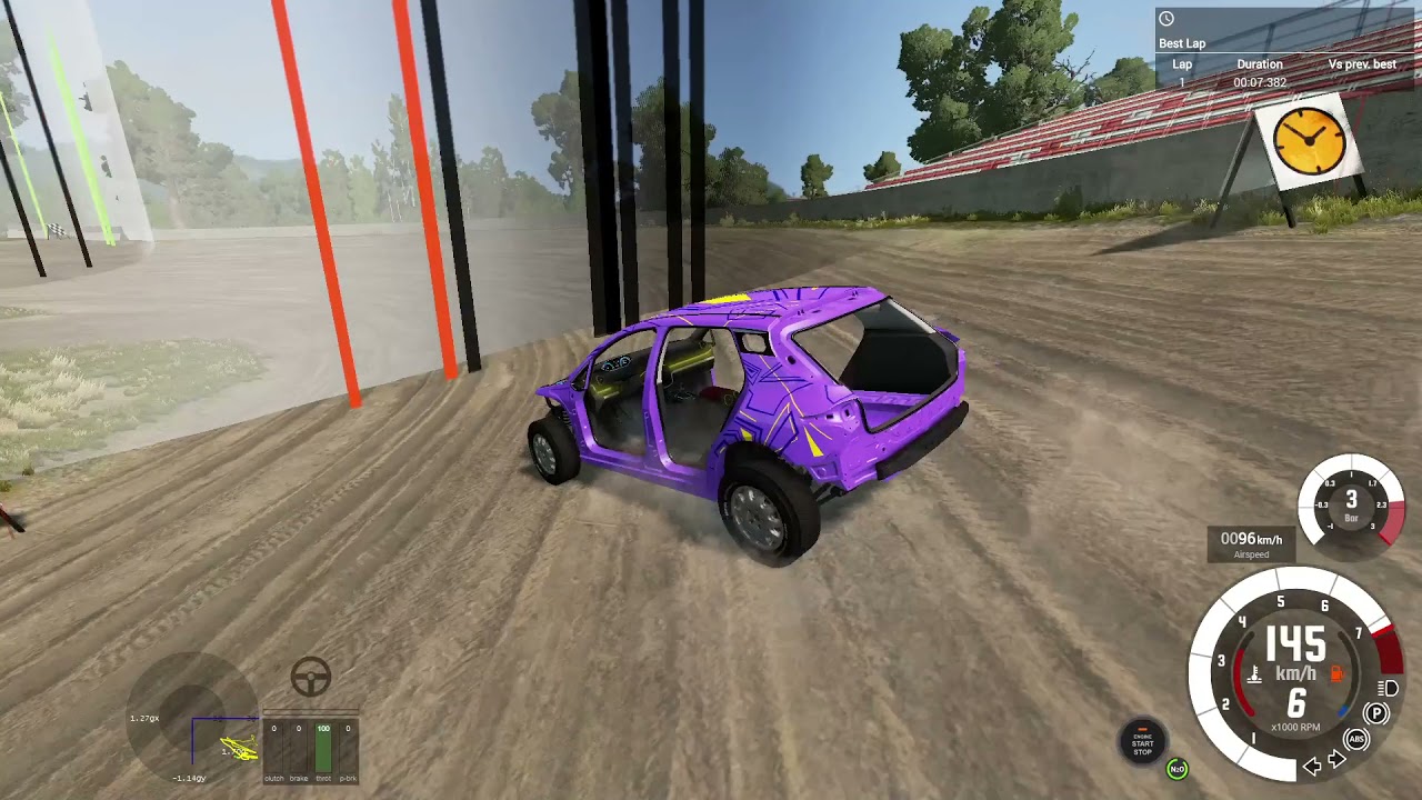 Speedrun BeamNG.drive Dirt Oval 3 Laps [29,970] - YouTube