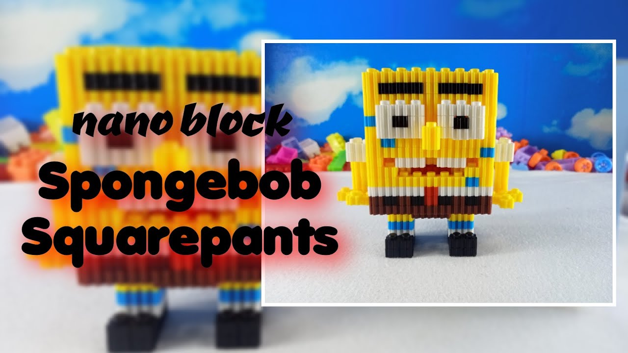 merakit "Spongebob Squarepants" menggunakan (nano block) - YouTube