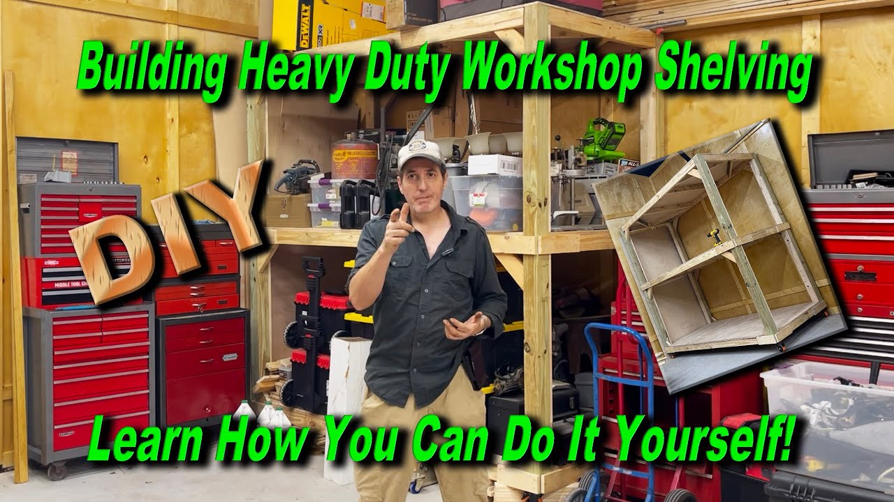 DIY - Building Heavy Duty Workshop Shelving - YouTube
