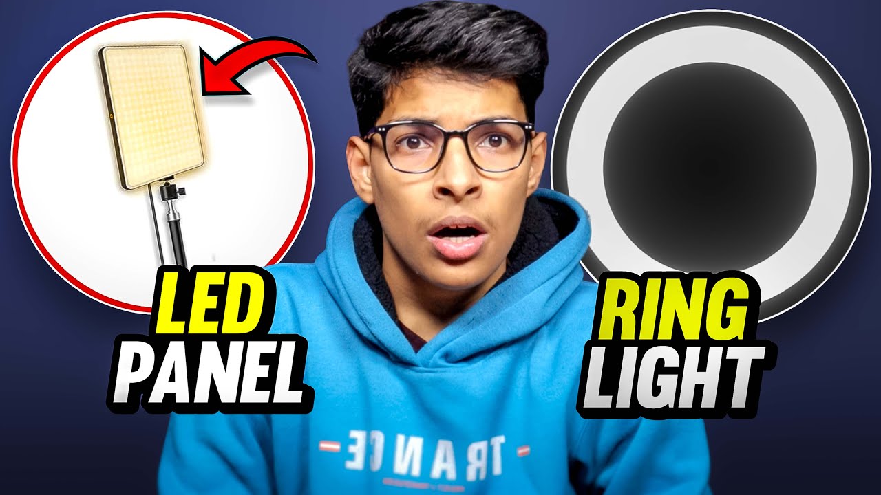 Best lighting for youtube videos🔥| LED vs Ring Light - YouTube