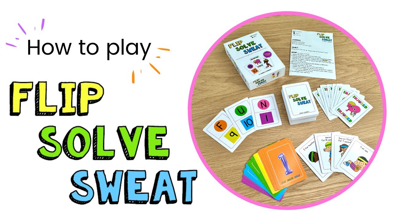 Flip Solve Sweat family card game - how to play - YouTube