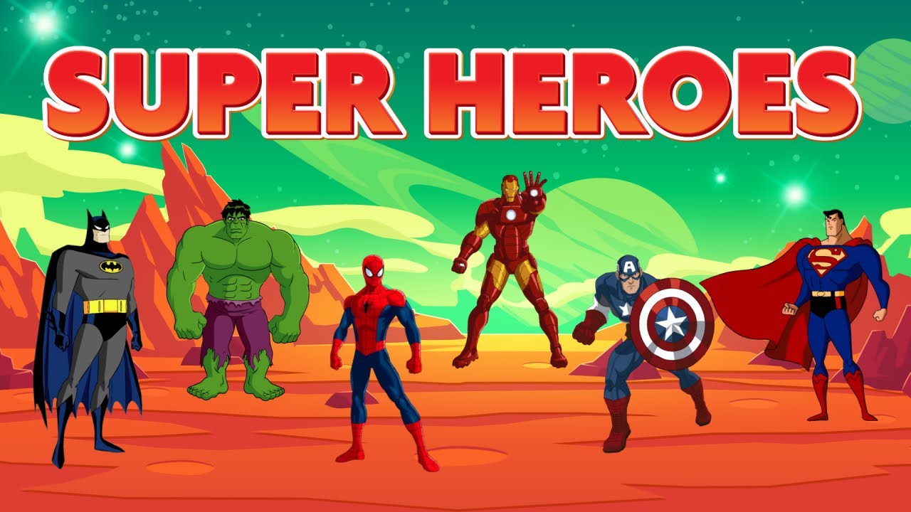 Superheros color swap transform at the starfire fighting place for kids ...