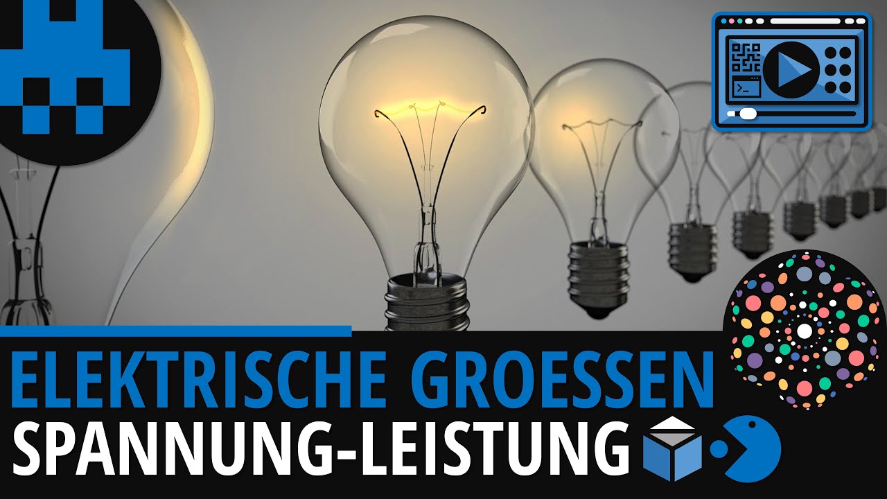 Elektrische Größen Spannung und Leistung │Physik Lernvideo [Learning ...