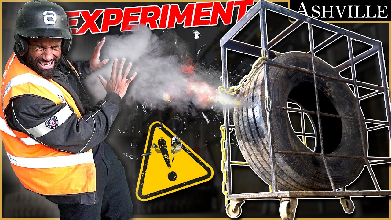 EXPLODING Tyres To Prove Everyone Wrong - Tyre Cage Test - YouTube