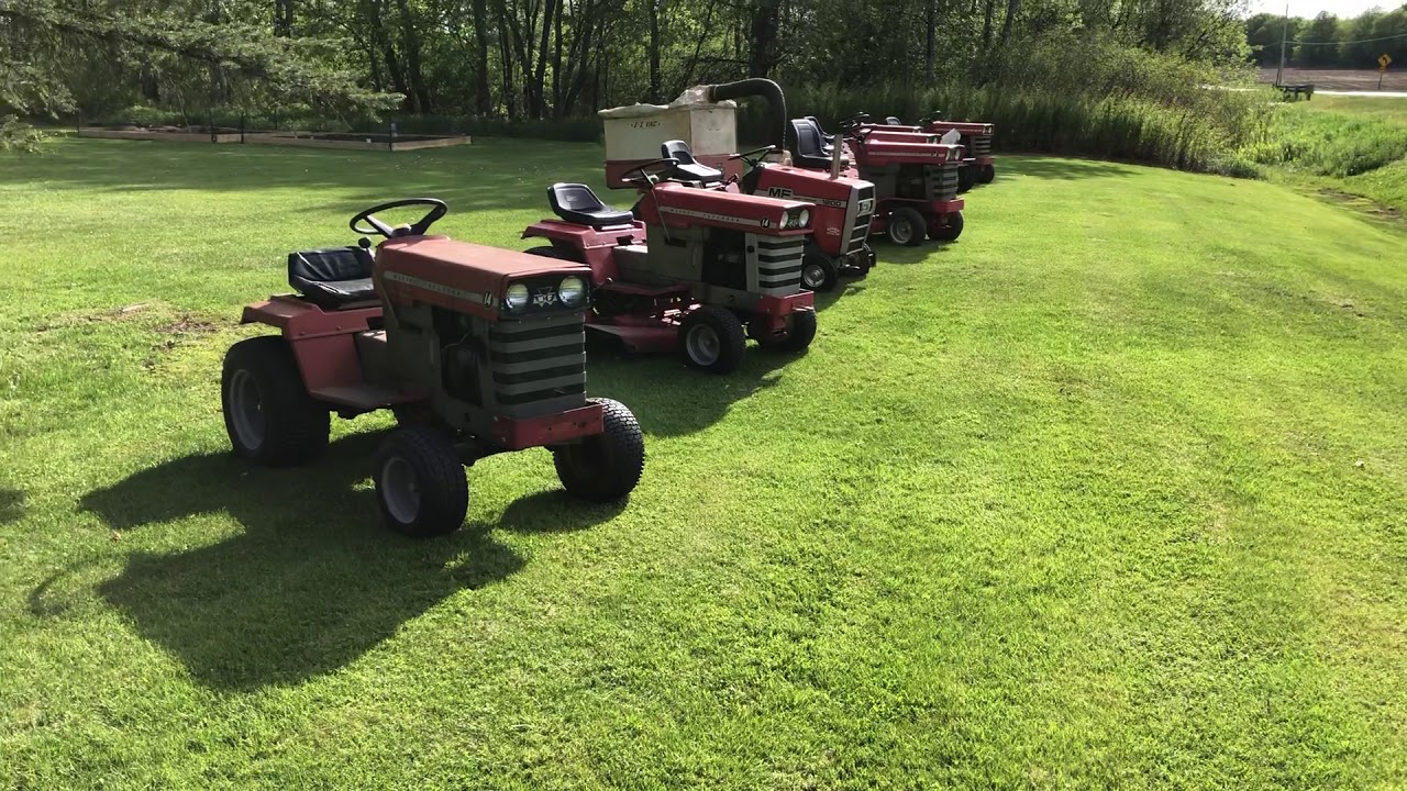Massey Ferguson garden tractor collection display part 2 - YouTube