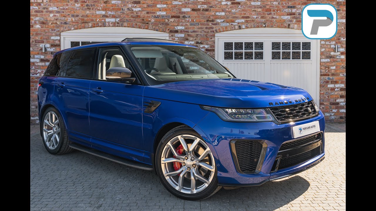 2020/20 RANGE ROVER SPORT SVR IN ESTORIL BLUE METALLIC WITH TWO TONE ...