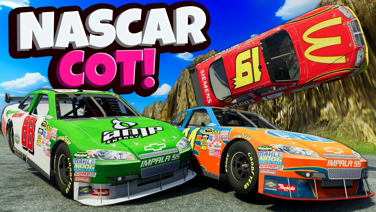 NEW NASCAR COT Stock Car Creates TOTAL CHAOS in BeamNG Drive Mods ...
